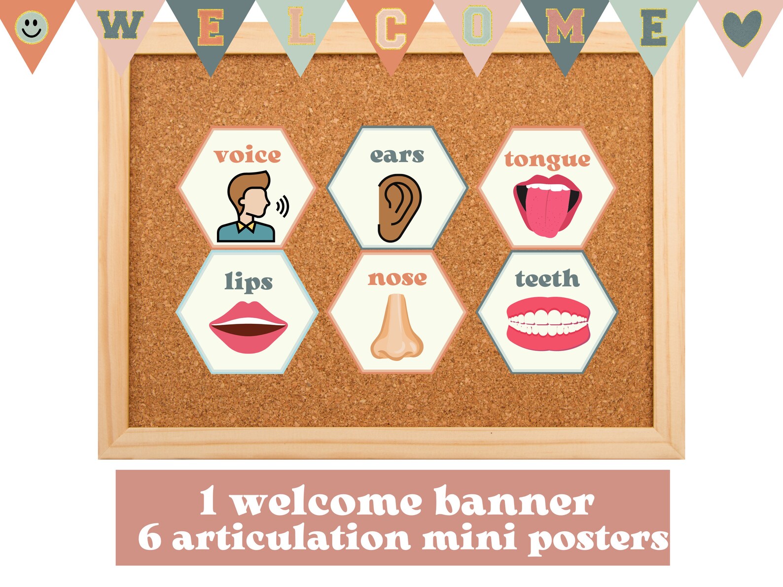 Boho Themed Varsity Lettered Speech Language Therapy Office - Etsy