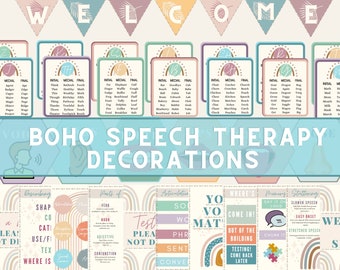 Retro Themed Speech Therapy Office/classroom Decor and Visual - Etsy