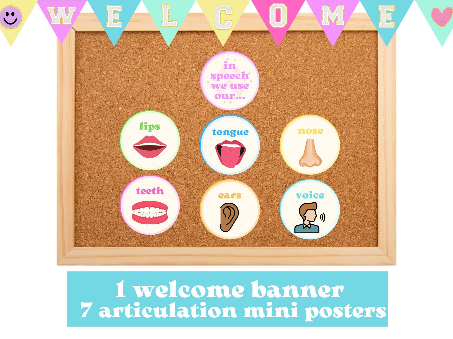 Bright Varsity Chenille Letter Speech Language Office/classroom Decor ...