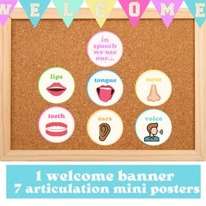 Bright Varsity Chenille Letter Speech Language Office/classroom Decor ...