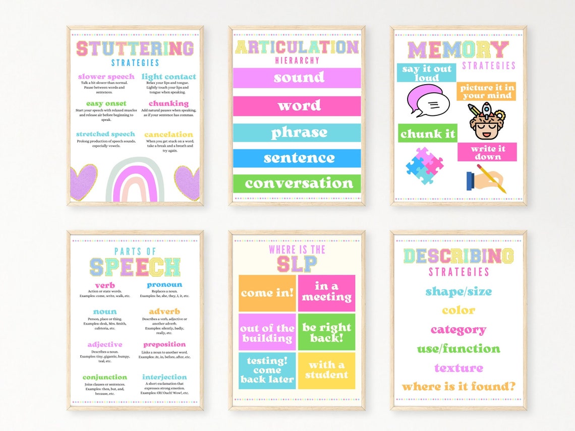 Bright Varsity Chenille Letter Speech Language - Etsy