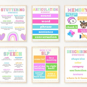 Bright Varsity Chenille Letter Speech Language Office/classroom Decor ...