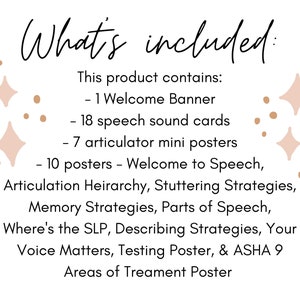 Boho Themed Speech Therapy Office Decor and Visual Aid Posters - Etsy