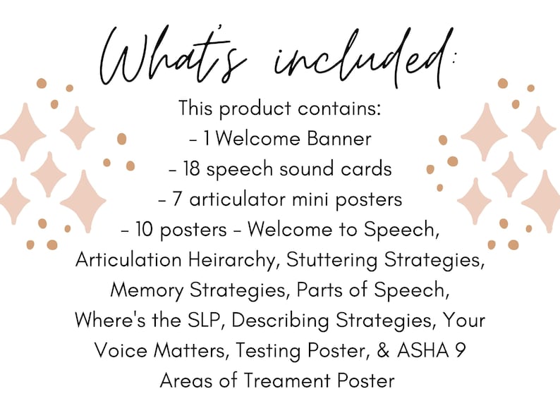 Boho Themed Speech Therapy Office Decor and Visual Aid Posters - Etsy