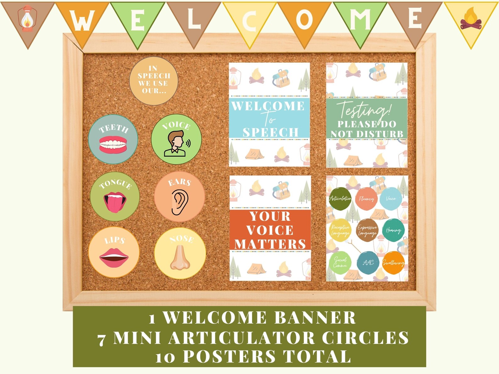 Camping Themed Speech Language Therapy Office/classroom Decor - Etsy