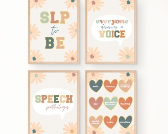Boho Varsity Your Voice Matters Letters for Speech Therapy - Etsy