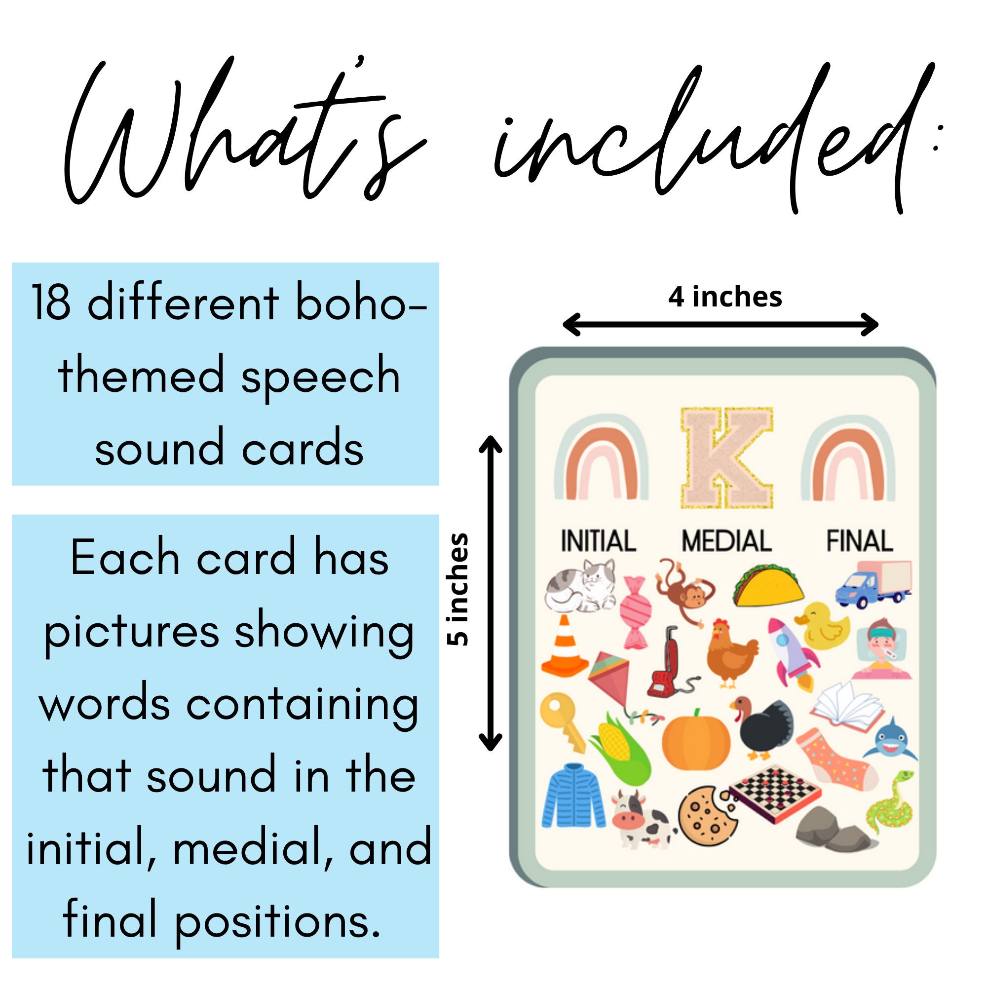 Boho Varsity Chenille Letter Themed Speech Language Therapy ...