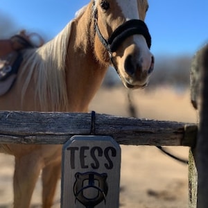 Stallmate® is a Hanging "over the Stall " Personalized Horse Sign With ...