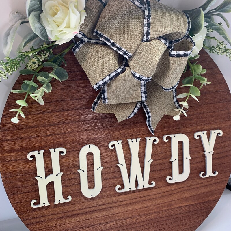 Howdy Sign - Etsy