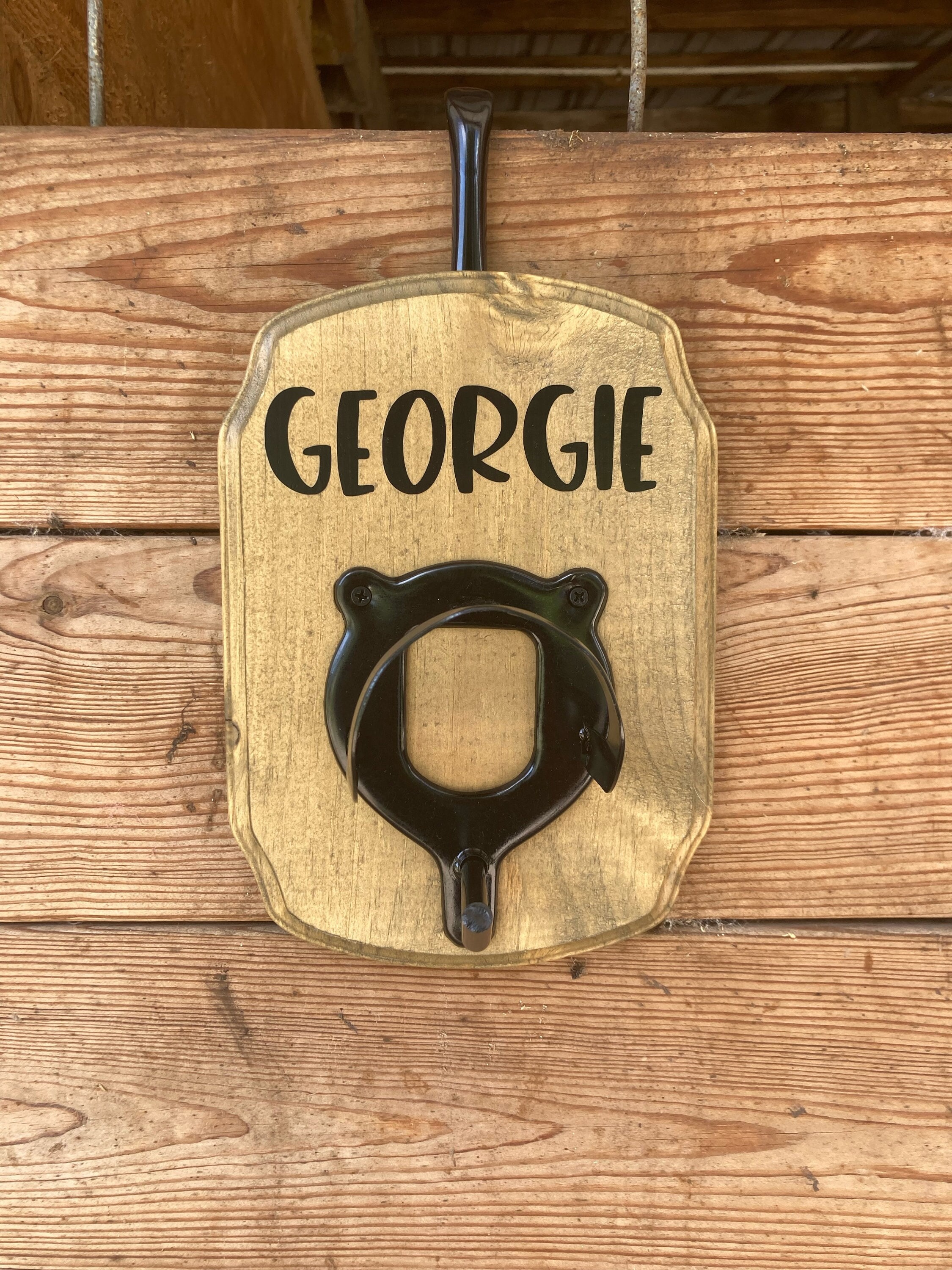 Stallmate® is a Hanging "over the Stall " Personalized Horse Sign With ...
