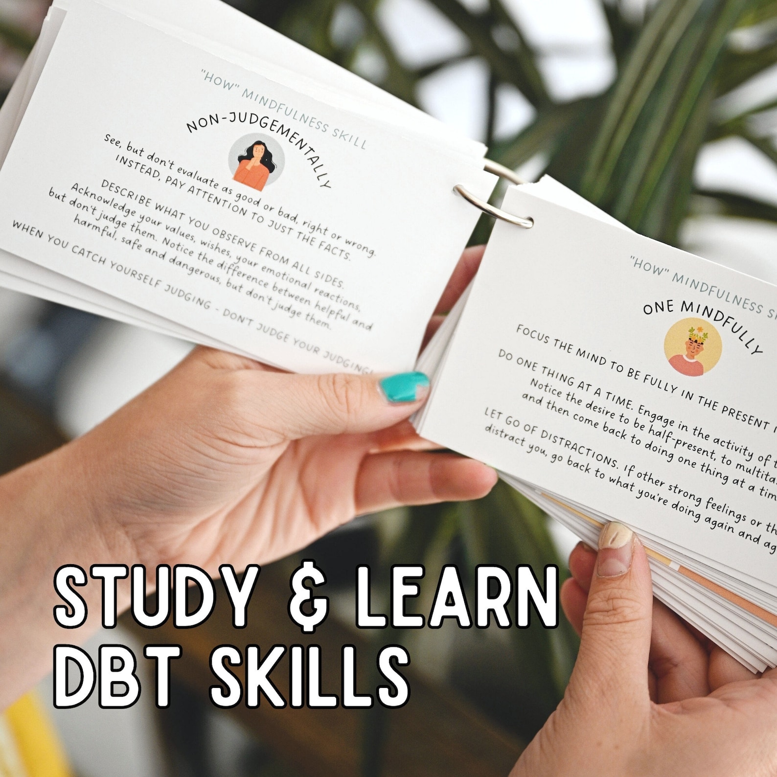 DBT Skills Flashcards Dialectical Behavior Therapy Cheat Sheet Therapy ...
