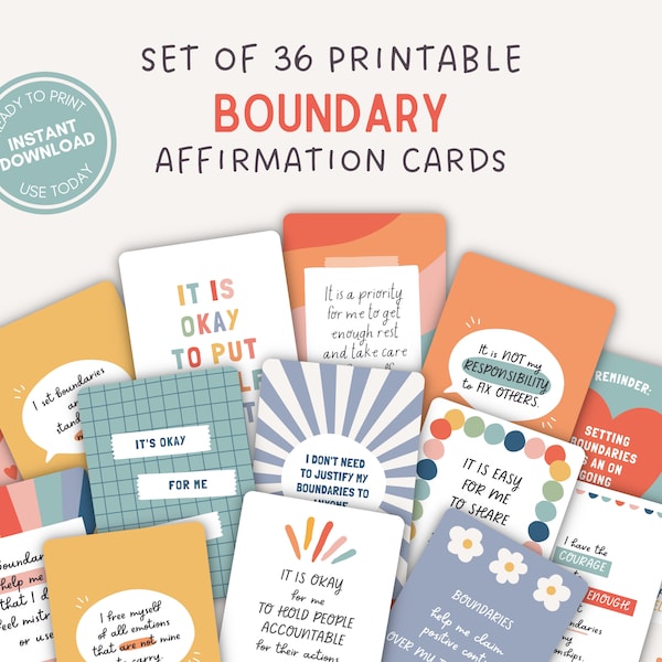 Affirmation Cards Printable - Etsy