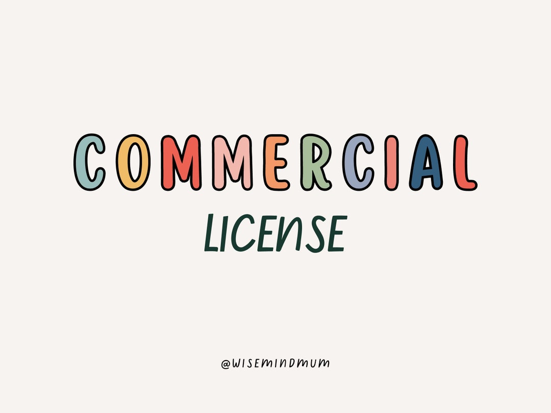Commercial License - Permission to Re-distribute Products. One ...