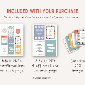 Self Esteem Flash Cards Printable Affirmation Deck Self Confidence ...