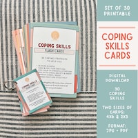 52 Coping Skills Cards Kids Teens Coping Strategies Children Self ...