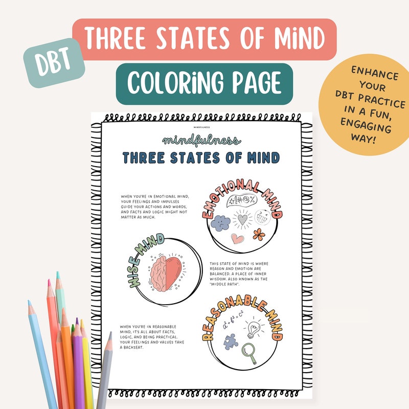 Wise Mind Worksheets - Etsy