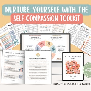 Self Compassion Workbook | Digital Printable | Self Care Journal ...