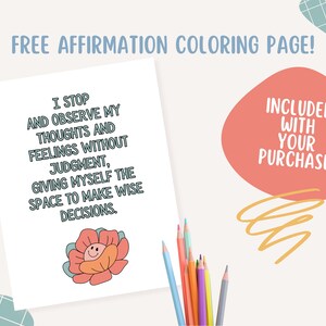 DBT STOP Skill, Therapist Office, Mental Health Coloring Page, BPD ...