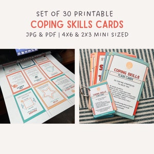 Coping Strategies Skills Card Kids Anxiety Trigger Calm Down Corner ...
