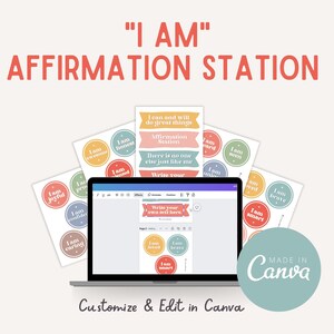Affirmation Station Self-love Growth Mindset Vision Board Kit Mirror ...