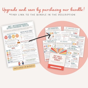 DBT Interpersonal Effectiveness Skills Cheat Sheet Coping Skills ...