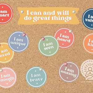 Affirmation Station Self-love Growth Mindset Vision Board Kit Mirror ...