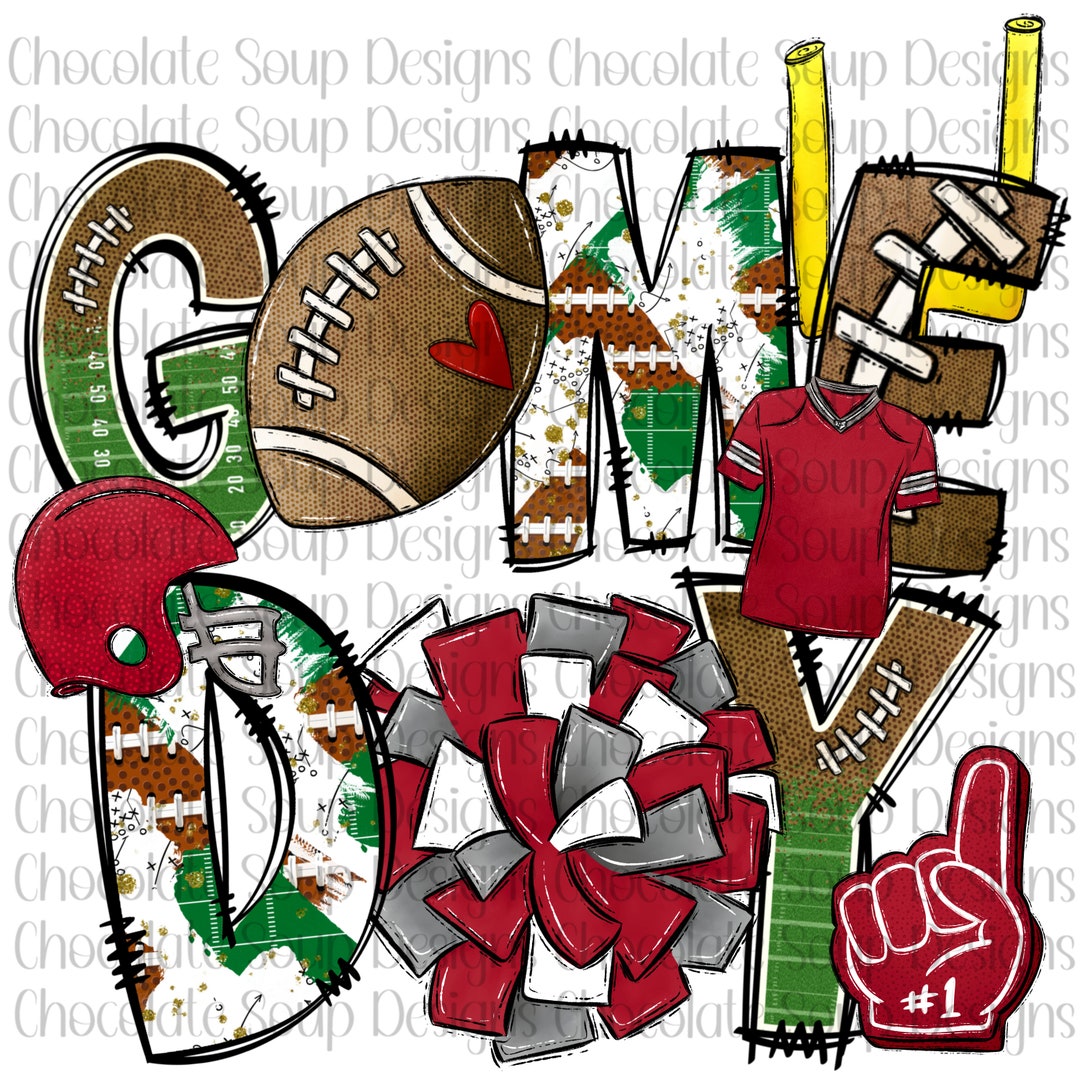 Football Game Day PNG Game Day Red Football Mascot PNG Red - Etsy
