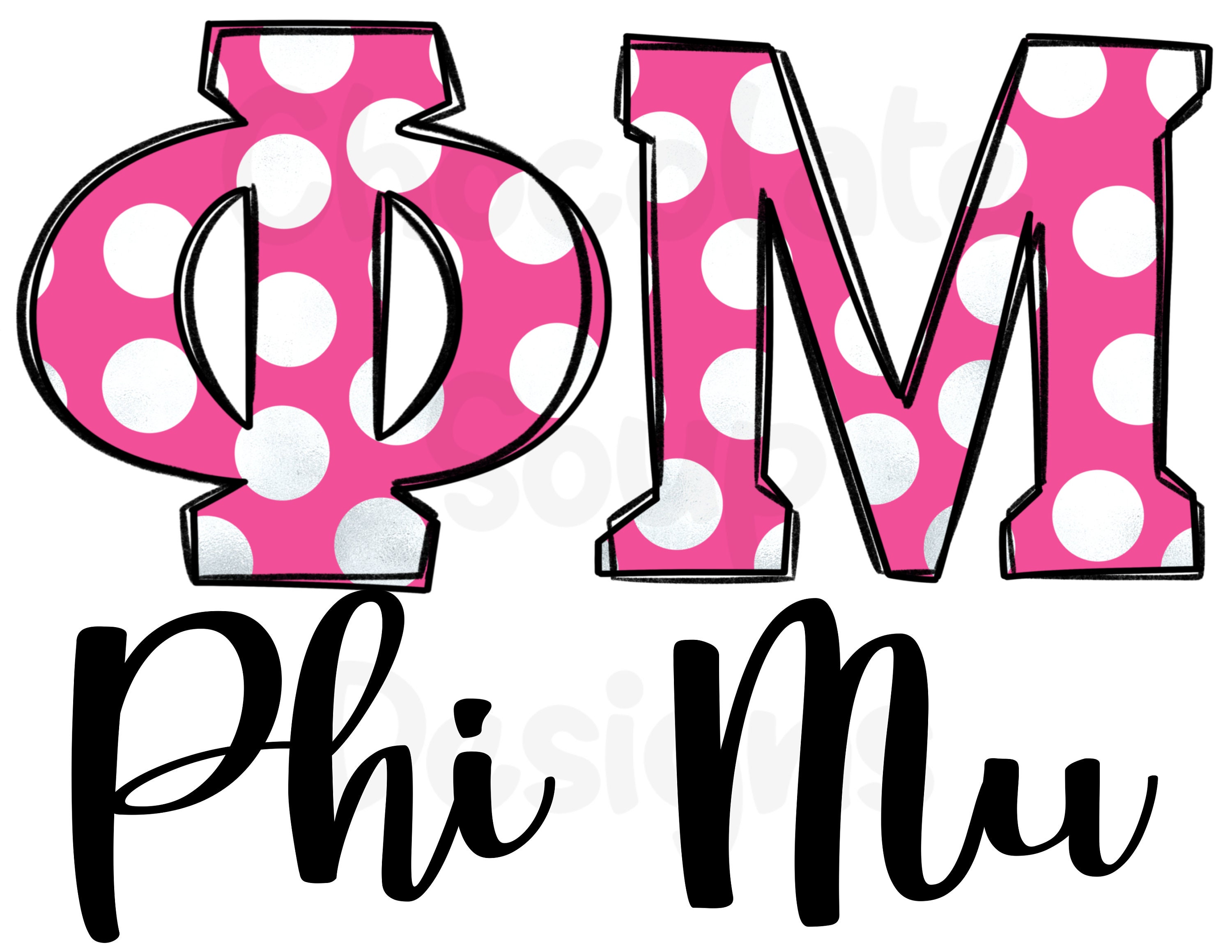 Phi Mu PNG Phi Mu Digital Design Greek Life PNG - Etsy
