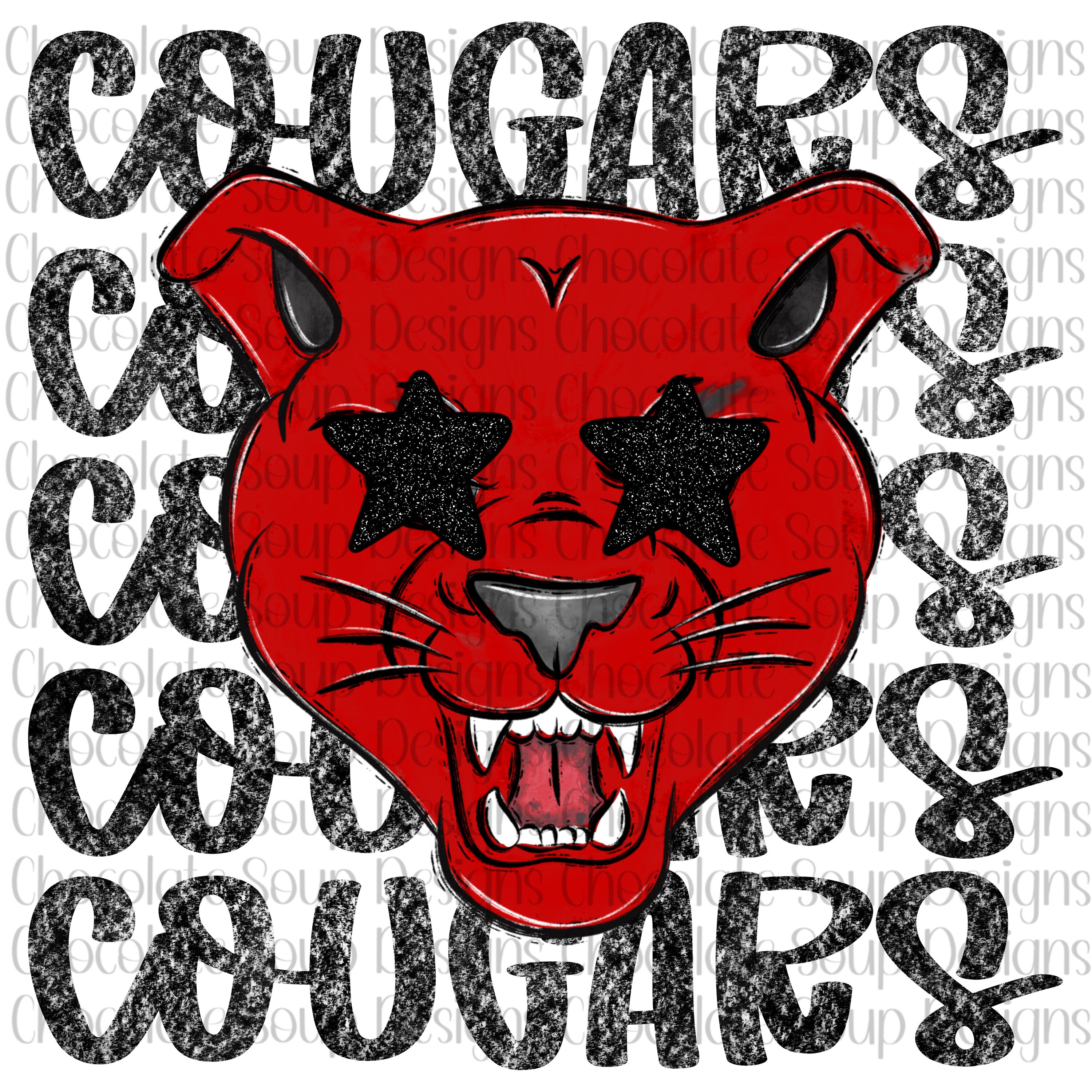 Cougar Clip Art Red