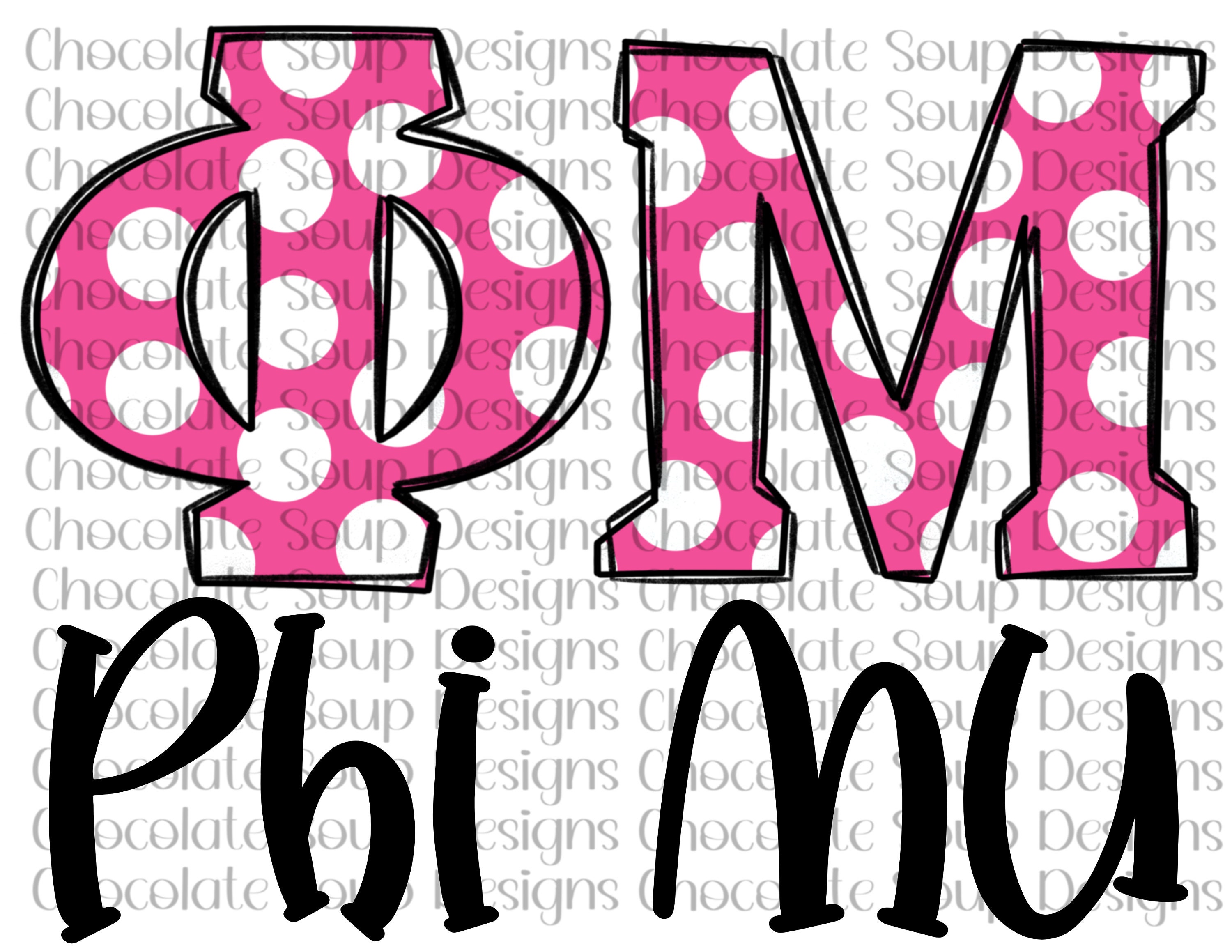Phi Mu Quatrefoil Vector