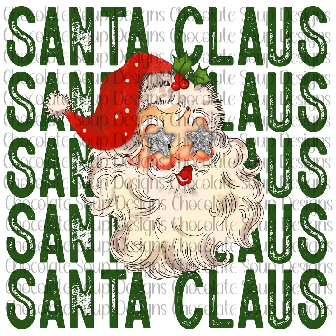 Santa Claus PNG Vintage Preppy Christmas PNG Vintage Christmas Png ...