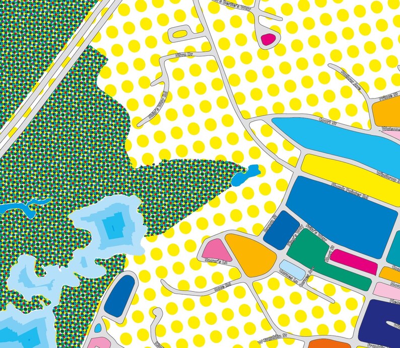 Poster Map of Provincetown by Artist James Honer - Etsy