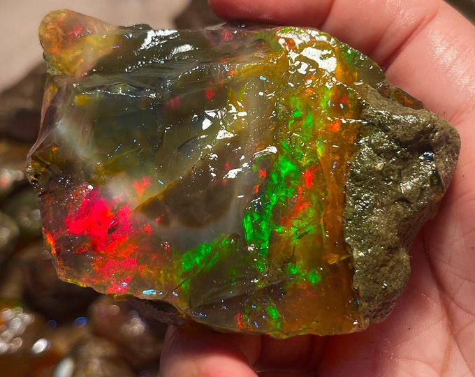 780.5cts- Magnificent Specimen Grade Raw Ethiopian Welo Opal Having Strong Flashy Fire at ...