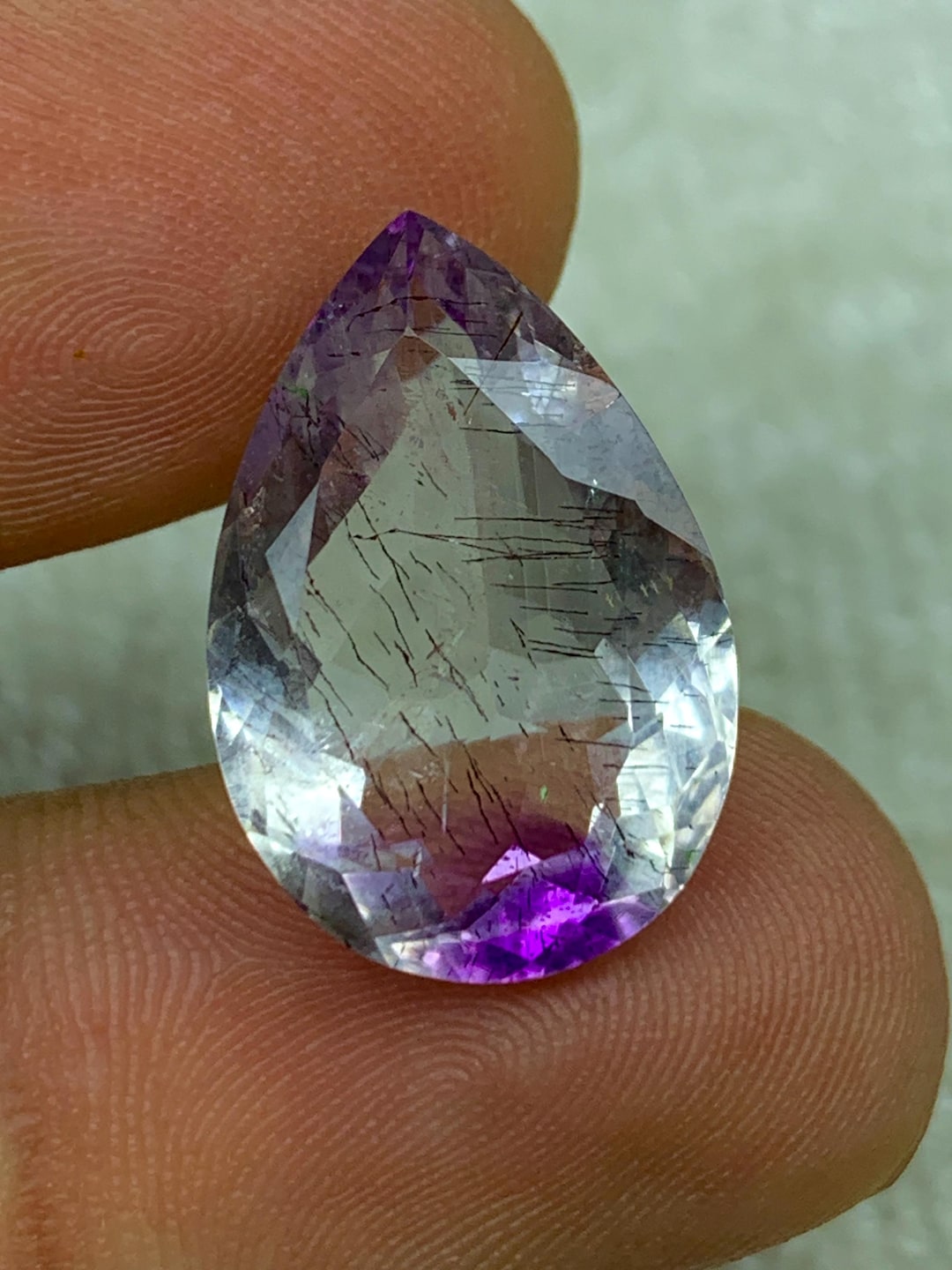11.95ct Rare Fancy Cut Super Seven, Faceted Crystal Having Healing ...