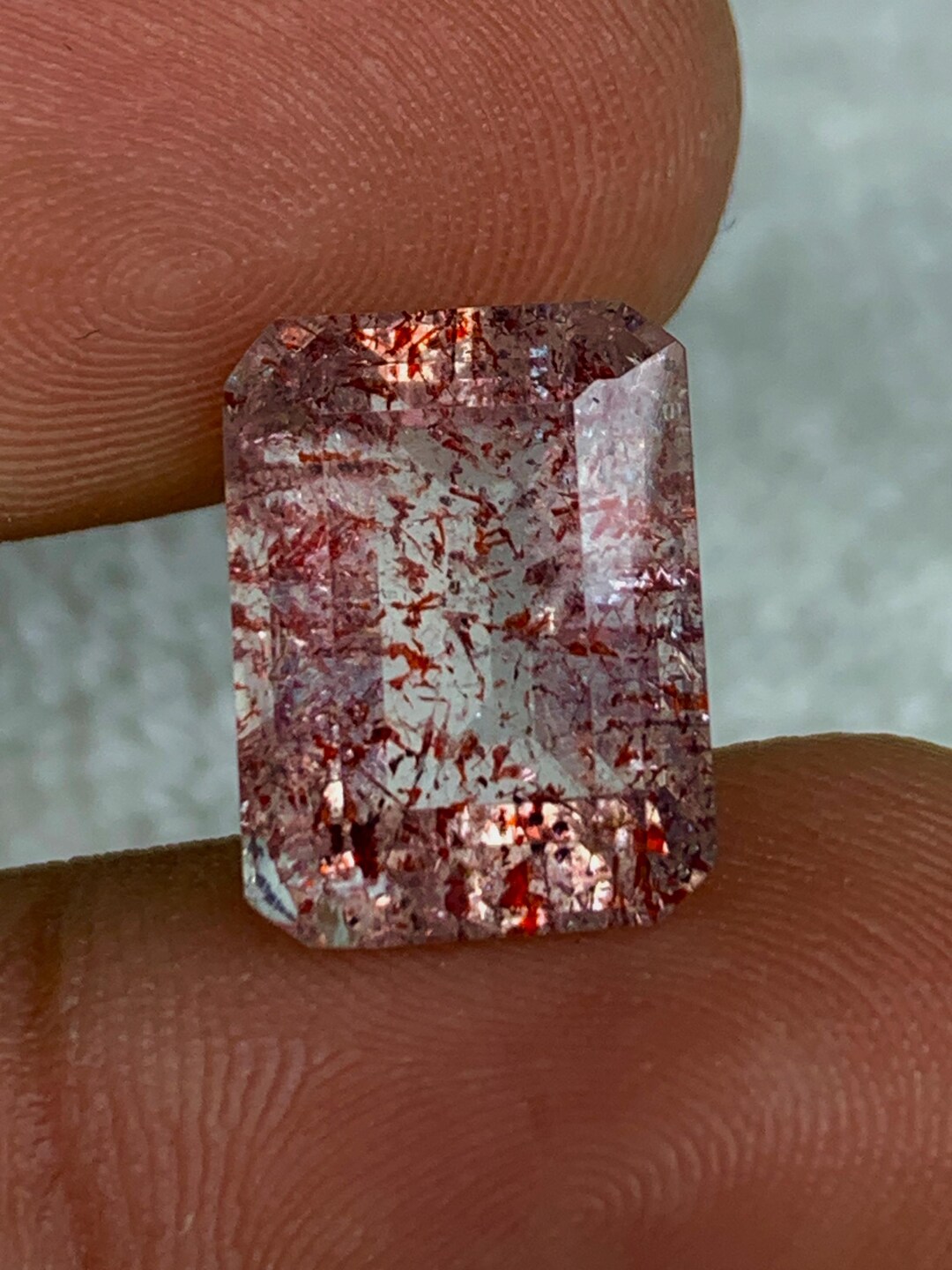 7.70ct Rare Super Seven Faceted Crystal Having Healing Properties of 7 ...