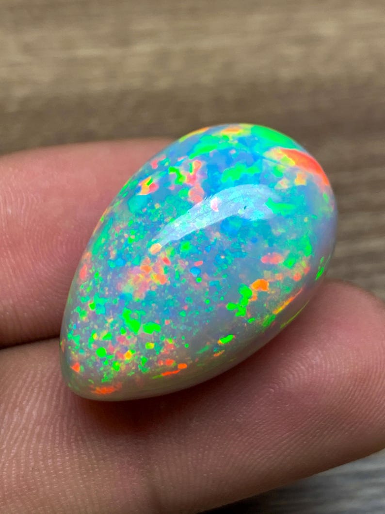 36.6cts - Rarest of Rare Opal, Absolute Pin Fire Opal, Galaxy Fire Opal ...