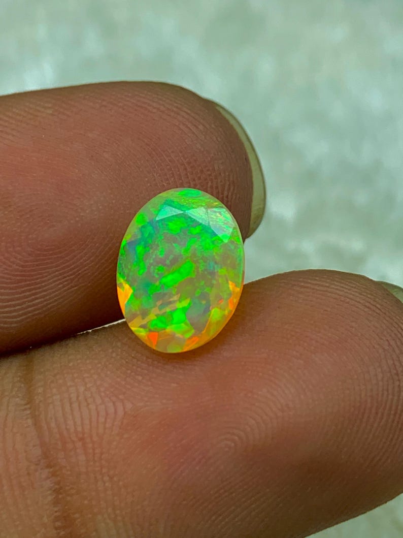 1.6cts - Pin Fire Opal, Rainbow Fire Ethiopian Welo Opal, Fire Opal ...