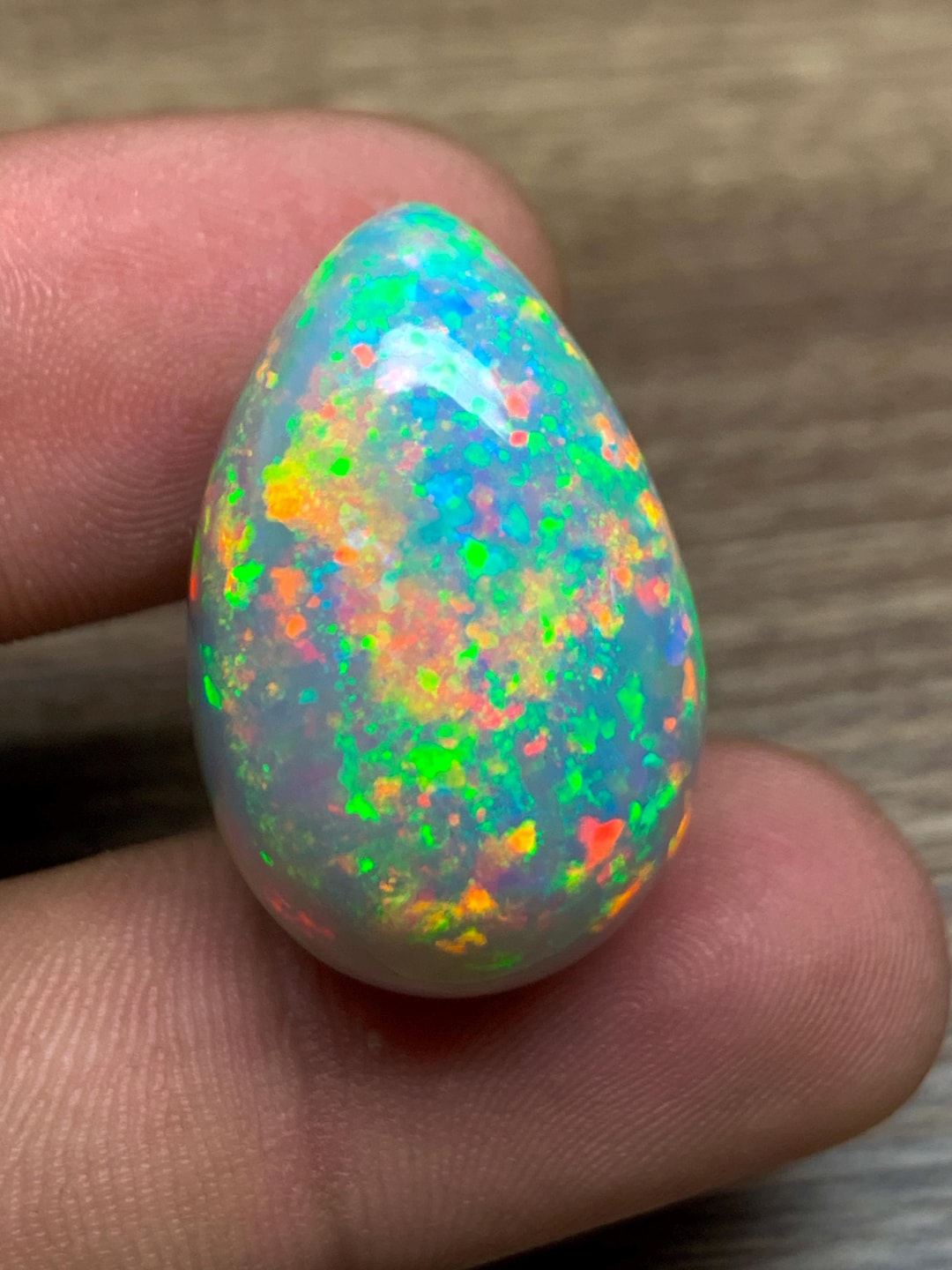 36.6cts - Rarest of Rare Opal, Absolute Pin Fire Opal, Galaxy Fire Opal ...