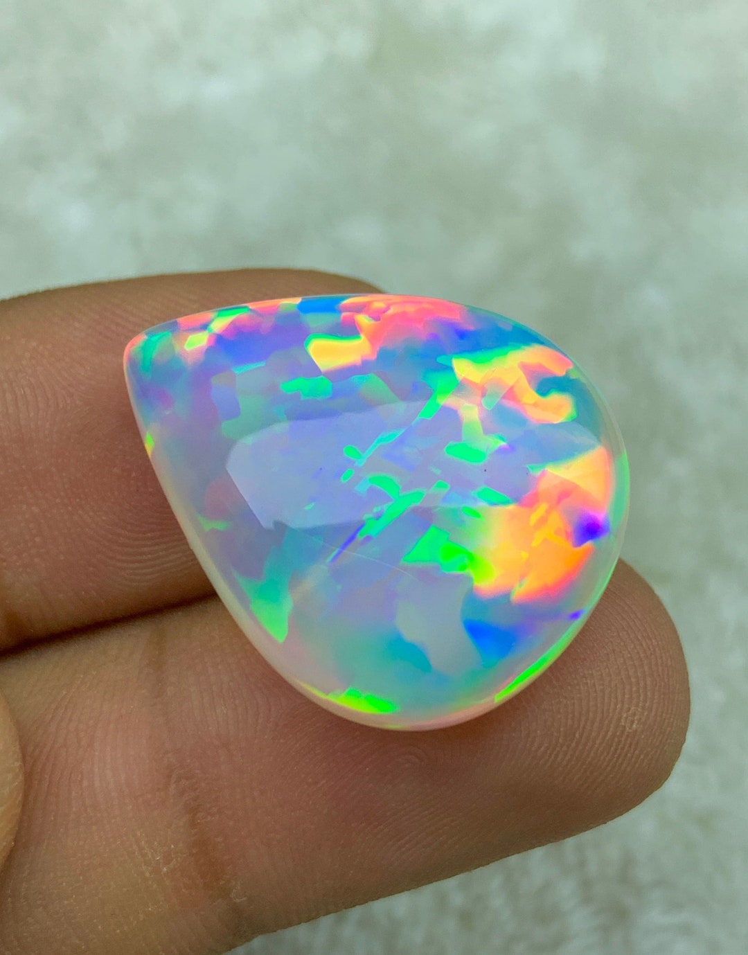 22cts Chinese Writing Pattern Opal Cabochon, Rare Opal, Ethiopian Welo ...