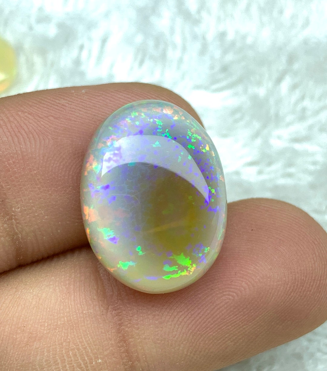 Buy 12.80cts Natural Bio Colour Ethiopian Welo Opal With Pin Fire and ...