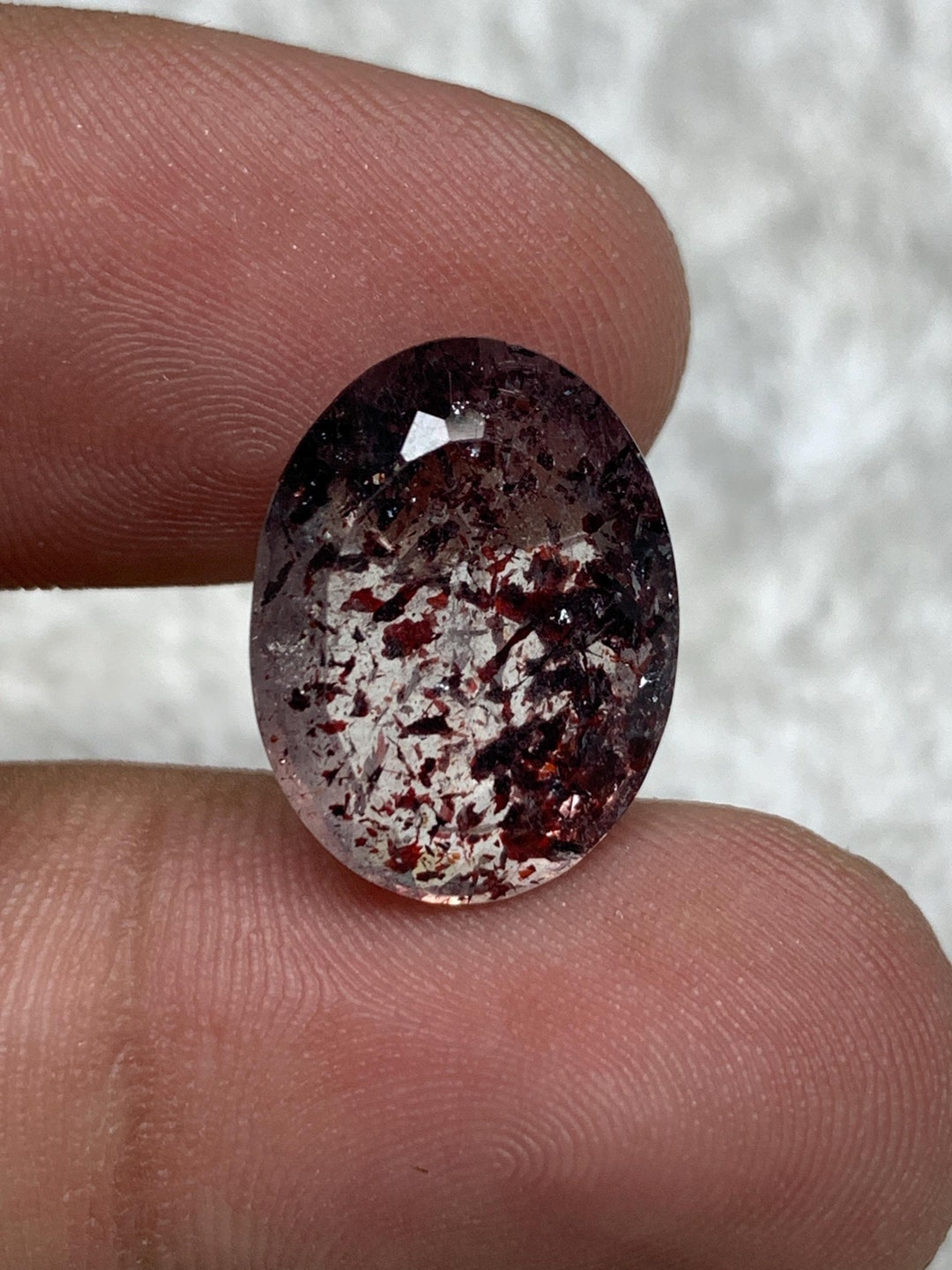 8.30ct Rare Super Seven Faceted Crystal Having Healing Properties of 7 ...