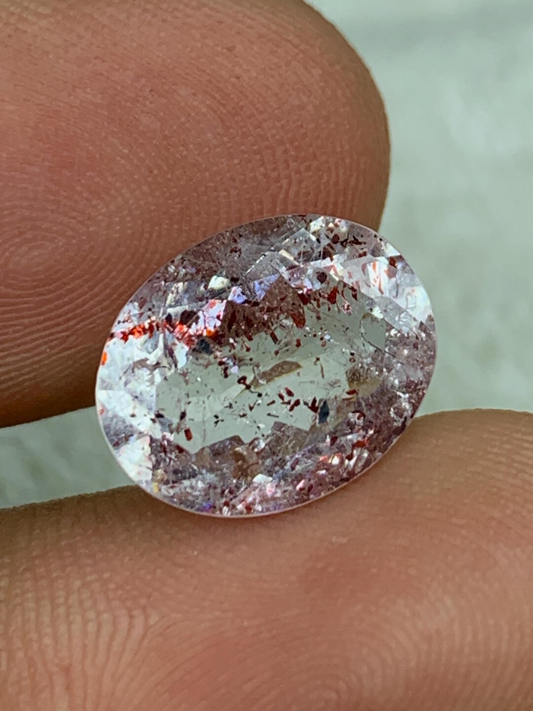 3.95ct Rare Super Seven Faceted Crystal Having Healing Properties of ...