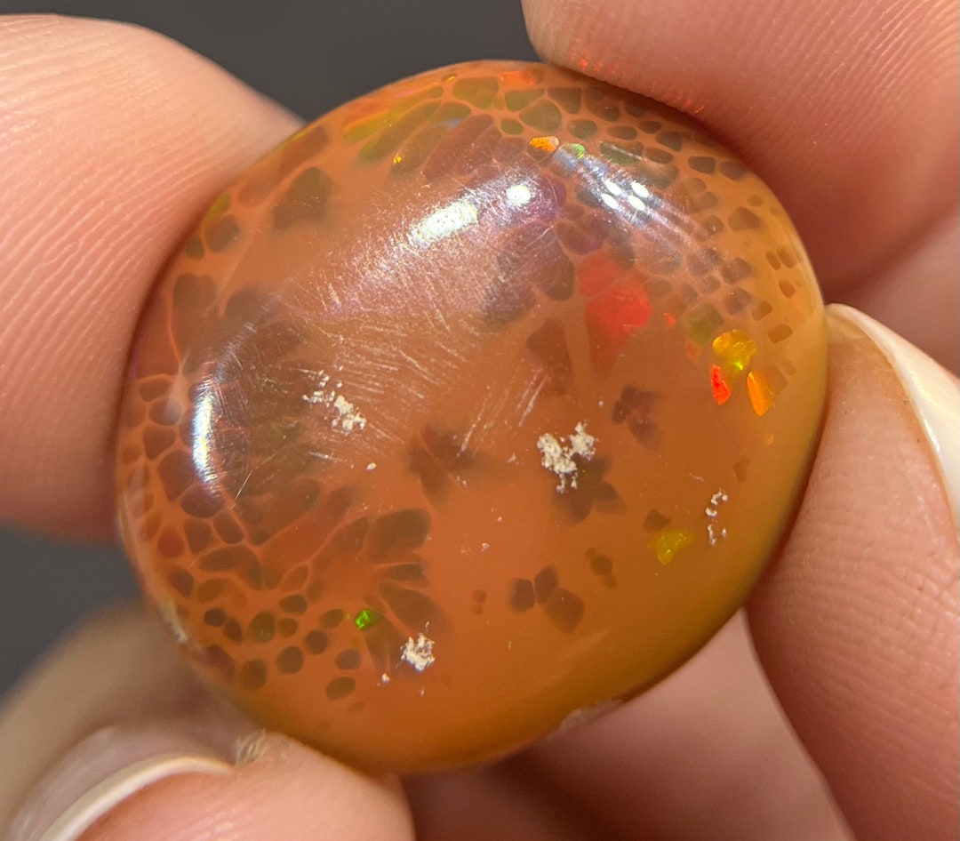 18.2 Rare Honeycomb Cheval Chocolate Ethiopian Welo Opal With Broad ...