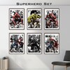 Superhero Set of 6 - Superhero Prints - Superhero Wall Art - Superhero ...