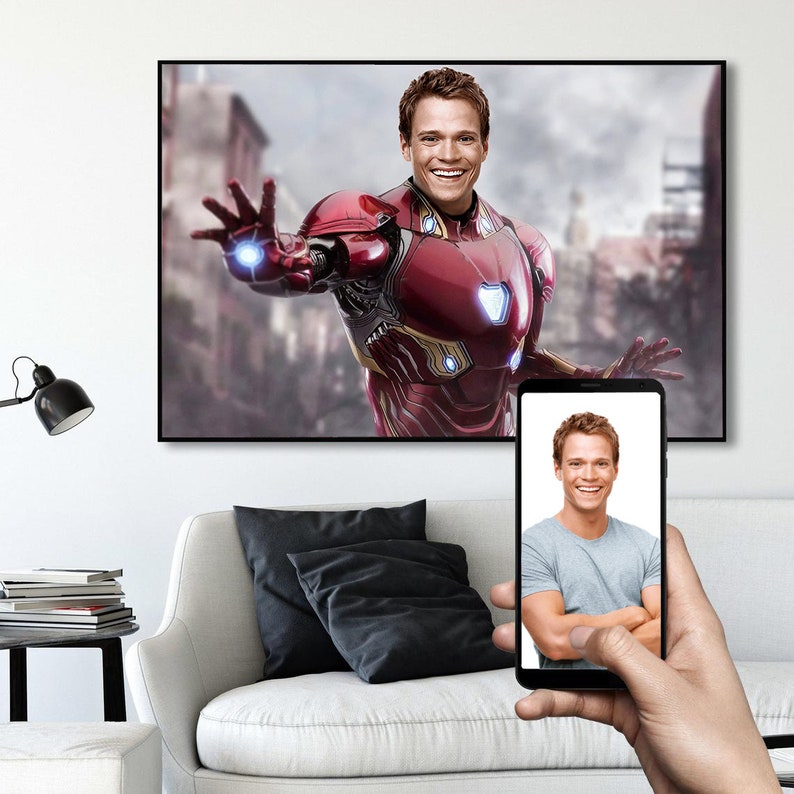 Custom Superhero Portrait - Personalized Portrait - Canvas Print From ...