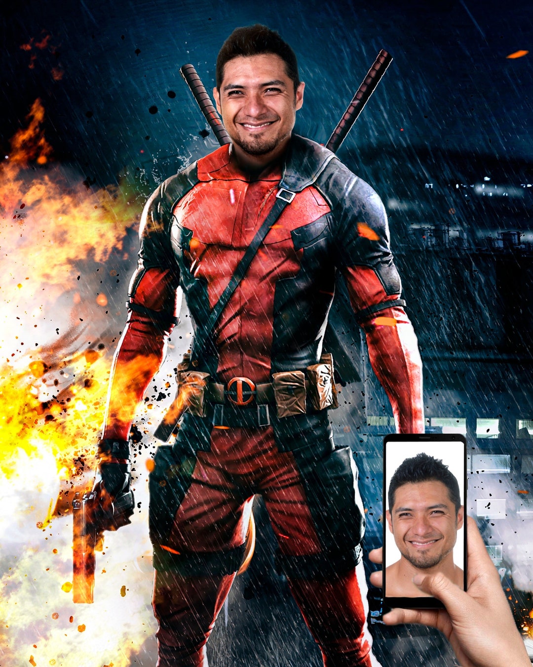 Custom Superhero Portrait - Custom Superhero Gift - Personalized ...