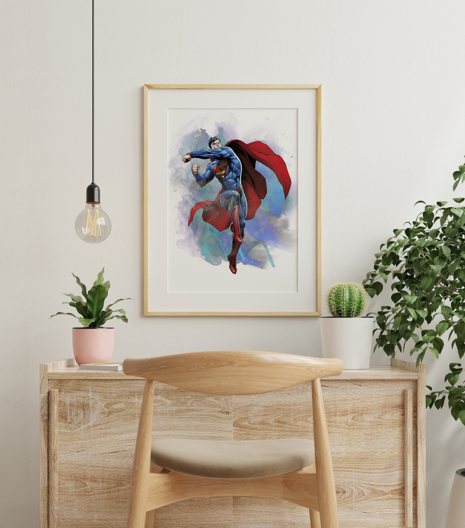 Superhero Set of 8 Superhero Prints Superhero Wall Art - Etsy