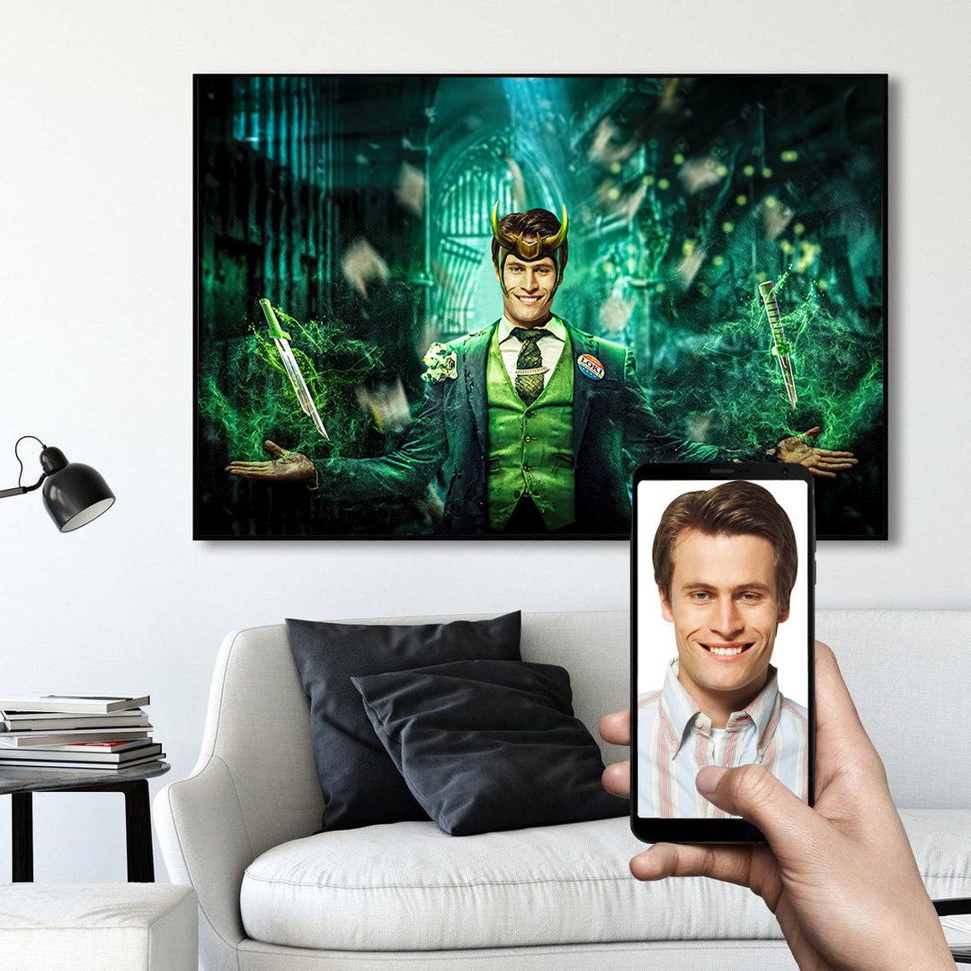 Loki Custom Loki Portrait Personalized Portrait Canvas - Etsy Canada