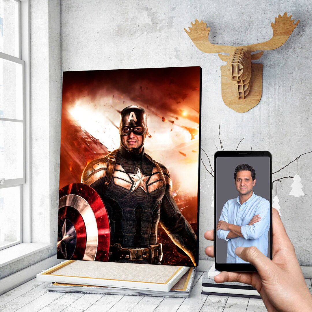 Custom Superhero Portrait - Custom Superhero Gift - Personalized ...