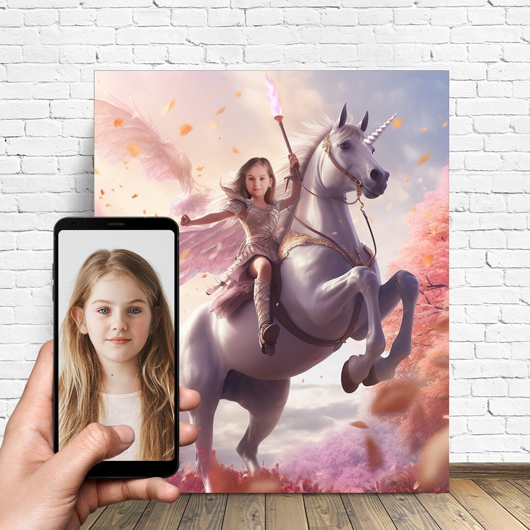 Princess Riding a Unicorn - Get Your Own Princess Portrait From Your ...